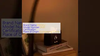 China Essential Oil Flame Aromatherapy Diffuser USB Powered With LED Flame Light OEM Size for sale