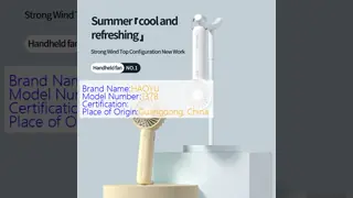 Mini Fan Light Combo Portable Outdoor 1200mAh