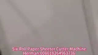 6 Roll Paper Sheeter Cutter Machine