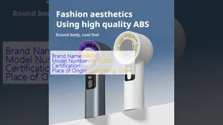 Smart Handheld Fan Digital Display Portable Power