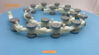 Xizi Otis Escalator Slewing Chain XAA332DS with 17-section Handrail and 50.5mm Pitch Made of PA66+30