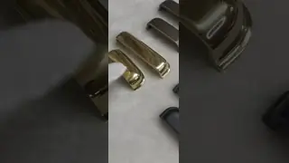 Nordic style gold shell handle solid brass wardrobe door handle antique full copper cabinet medicine