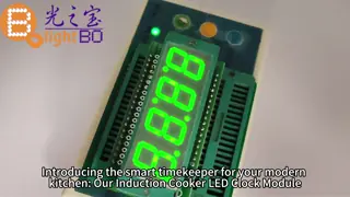Induction Cooker LED Clock Module: 4-Digit, 7-Segment, Yellow-Green Display