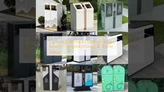 Outdoor Trash Bins For Parks