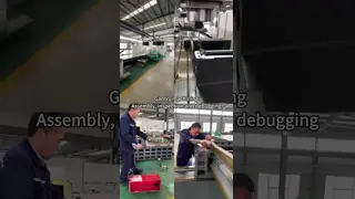 Gantry machining ,Assembly, inspection and debugging #machine #cncmill #cnc #cncsoftware #factory