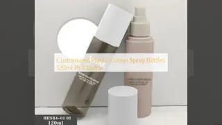 China Customized Plastic Lotion Spray Bottles 100ml PET Bottle for sale