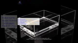 Industrial Acrylic Storage Box Sleek And Modern Design Acrylic Tray