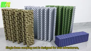 Single foam sleeping mat