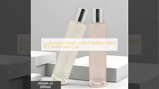 Custom PET Lotion Bottles 200ml With Pump