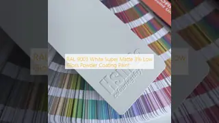 RAL 9003 White Matte Powder Coating Durable Finish