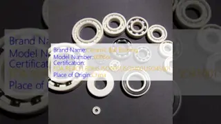 ZrO2 Ceramic Bearing 35x72x17mm Corrosion Proof