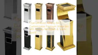 Outdoor Trash Bin Stainless Steel