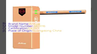 China Temperature range minus 30 to 80 degrees Celsius Boom Barrier Gate motor power 100W and working speed 1.8 seconds 3 seconds or 6 seconds for sale