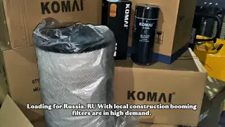 Repeat Order from Russia! Trust KOMAI for Excavator Filters