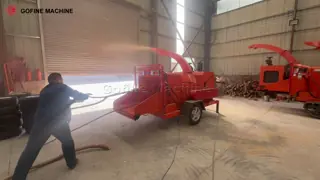 China Gofine Machine Commercial Electric Wood Chipper Tree Branch Shredder for sale