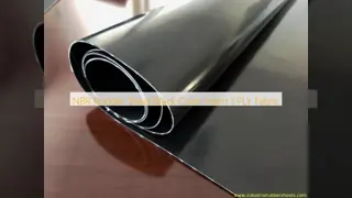 NBR Rubber Sheet Black Fabric Insert