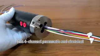 China 4-channel pneumatic and 24-way 5A electrical slip ring with 48V safety voltage for automation and robotics for sale
