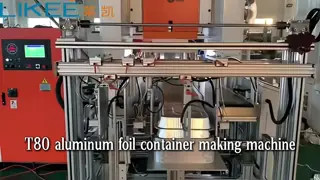 T80 Aluminum Foil Container Manufacturing Machine