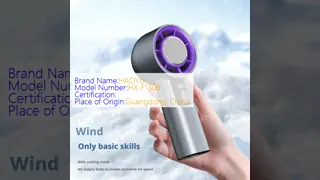 Silent Digital Fan 3000mAh Portable USB Handheld