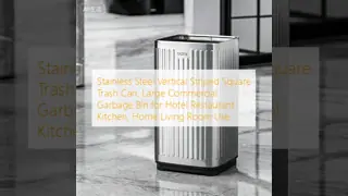 Luxury Marble Trash Can Elegant Home Decor