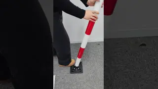 China White Red PE Post Dia 6cm with Removable Base Pin Flexible Delineator 1050 Traffic Barrier Reflective Safety Warning Bollards for sale