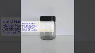 Silk Screen Printing 200ml 250ml Round PET Plastic Bottle with Black Anti Theft Screw Cap Ideal Food Packaging Container