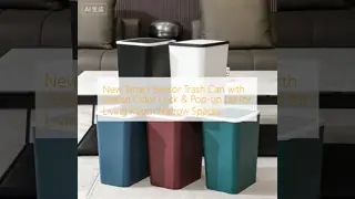Large Rectangular Trash Can Space Saver
