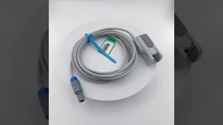 Watch:Compatible Goldway 5 Pin Single Cut Direct Spo2 Sensor Adult Finger Clip 2.8M