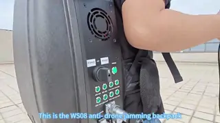 WS08 UAV jamming device, countering UAVs across 6-8 frequency bands