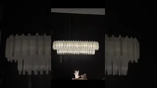 Large Chandelier Lamp Colorful Glass Stone Light Art Style for Villa Project Hotel Lobby