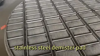 China SS304 Wire Mesh Demister Pad Diameter 500mm for Reduce Liquid droplets from gas for sale