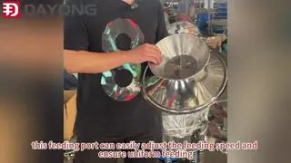 Customized feeding inlet rotary vibrating screen