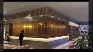 Custom  acrylic round - tube partitions that can rotate