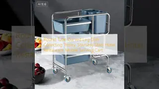 Mobile Flour Cart Fresh Storage