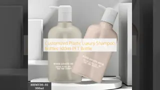 300ml PET Luxury Shampoo Bottles Custom Pump