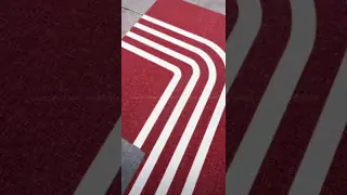 Customized production of nylon printed square strip carpet with seamless connection