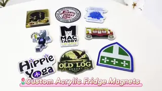 Wholesale Custom Logo Summer Ice Cream Fridge Sticker Creative Cartoon Acrylic Fridge Magnet