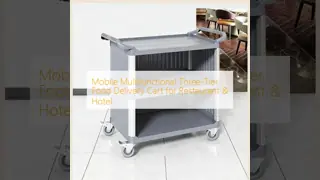 Hand Push Food Cart Mobile Trolley