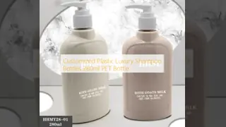 Custom PET Bottles Luxury Shampoo Packaging