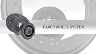 China Durable Polyurethane Wheels for Asphalt Pavers Including Drive Wheels and Guide Wheels for sale