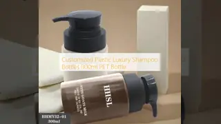 Custom PET Bottles Luxury Shampoo Packaging
