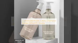 Custom PET Bottles Luxury Shampoo 500ml