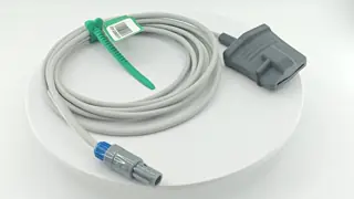 Watch:Compatible Choicemed 6 Pin Single Cut Direct Spo2 Sensor Adult Finger Soft 2.8M