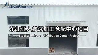 Customized Galvanized H Section Large Span Steel Structure Warehouse