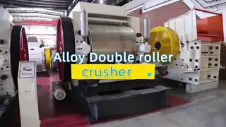 Supper fine high speed alloy double roller crusher for high end brick production