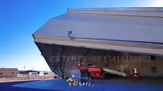 Heat Polygon Tent Heavy Duty Event Warehouse Storage Tent Large Outdoor Marquee Event Polygon Arched