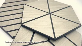 Wood veneer polyester board