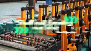 Roll forming machine for shelf layer boards