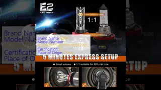 E2 LED Headlight: Bright Silent Upgrade