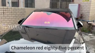 85% vlt Chameleon Red window films